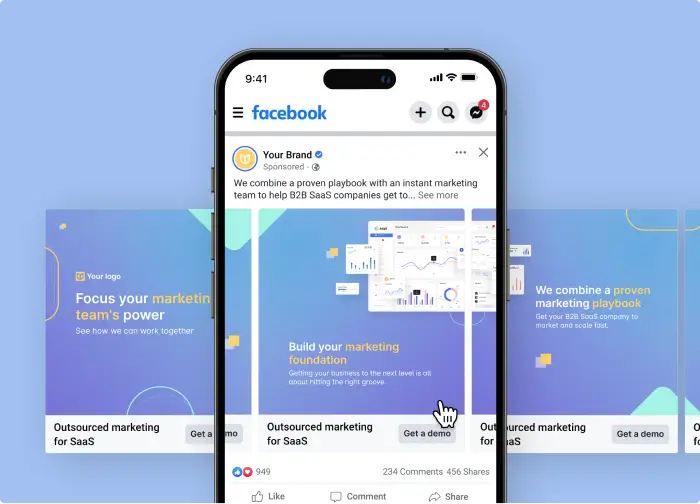 The complete B2B SaaS Ad design pack for Figma | Kalungi